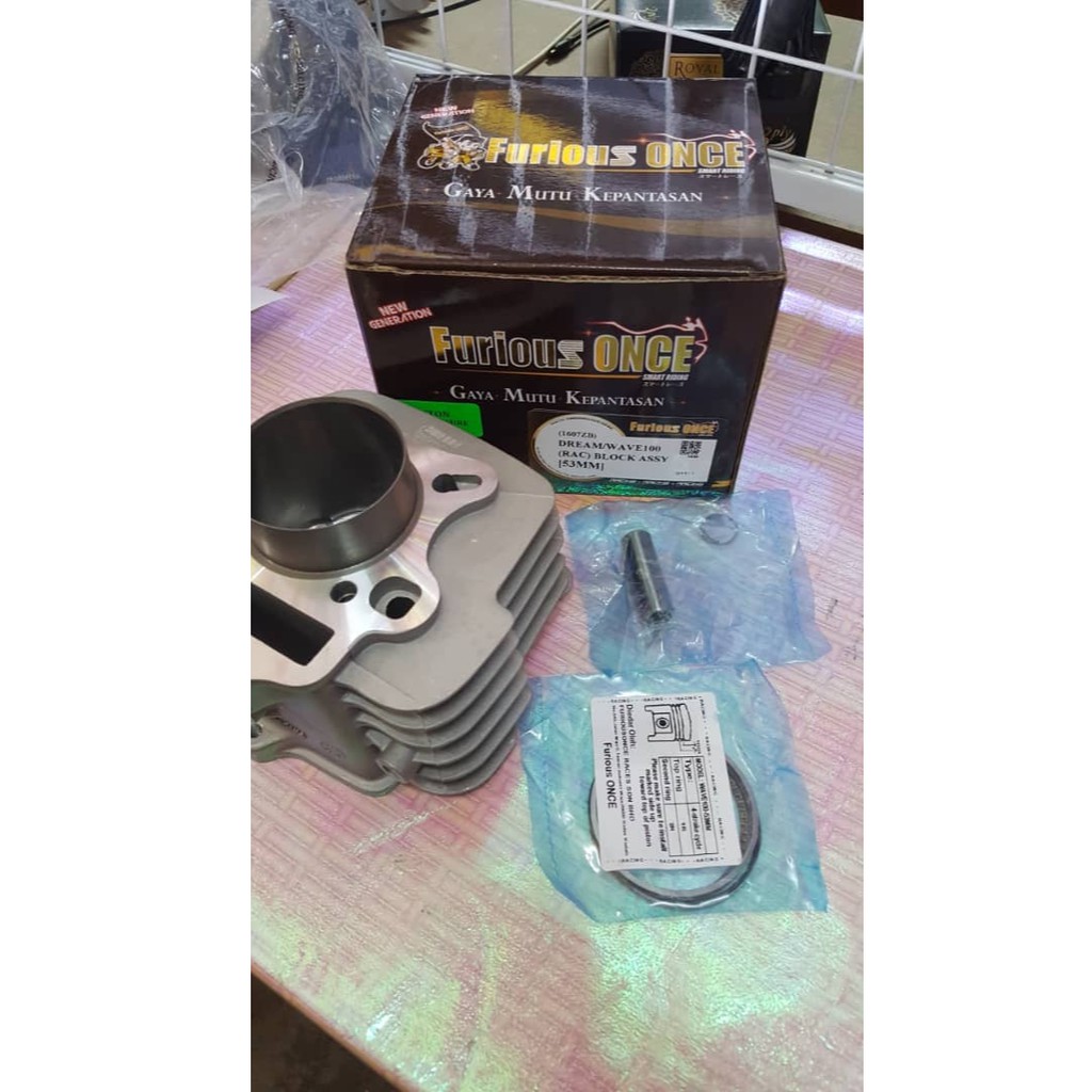 BLOCK RACING EX5 DREAM / WAVE100 53MM FURIOUS ONCE F1 | Shopee Malaysia