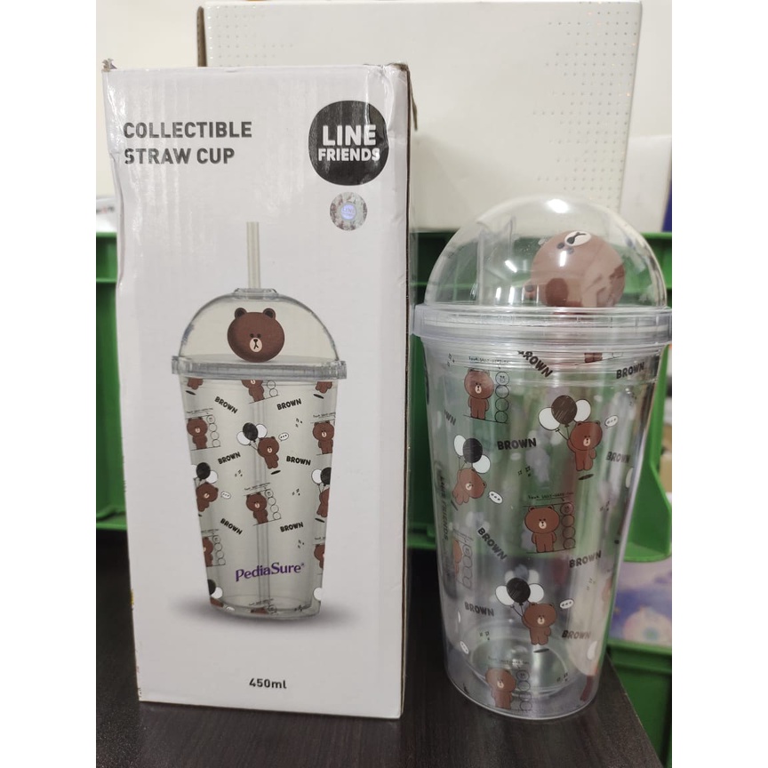PediaSure Line Friends Collectible Straw Cup 450ml (Box Dented ...