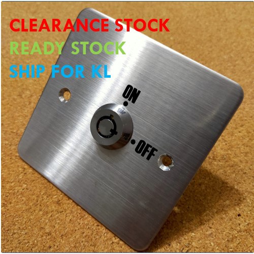 elock EL-KS1 Key Switch (Stainless Steel) c/w Overriding Key Switch ...