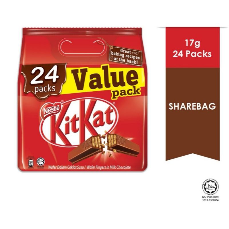 Nestle KITKAT 2F Chocolate Sharebag 24 Value Pack | Shopee Malaysia
