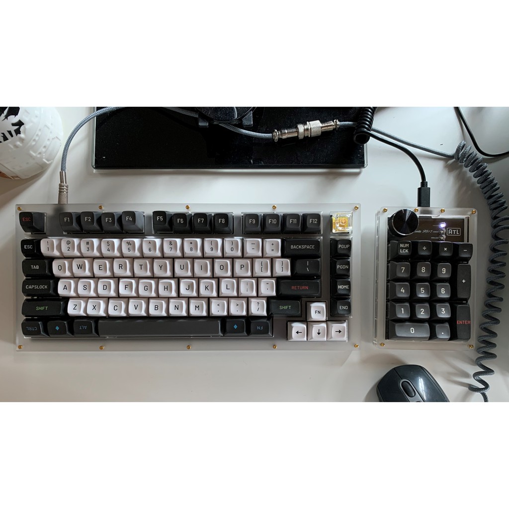 AK75X@81 Stacked Acrylic QMK VIA Mechanical Keyboard (no numpad ...