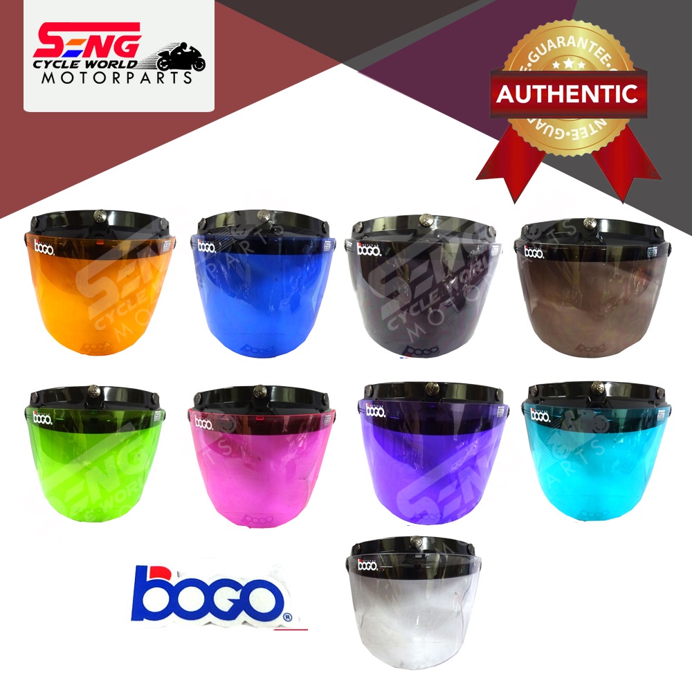 BOGO HELMET VISOR (CLEAR) | Shopee Malaysia