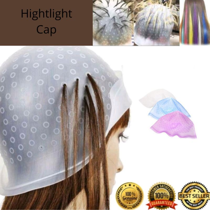 INGRID MAGICAP REUSABLE Highlight Cap/Bleaching powder/Color Cream ...
