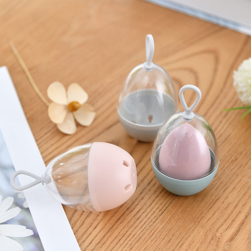 Transparent Puffs Drying Box Storage Case / Makeup Blender Puff Holder ...