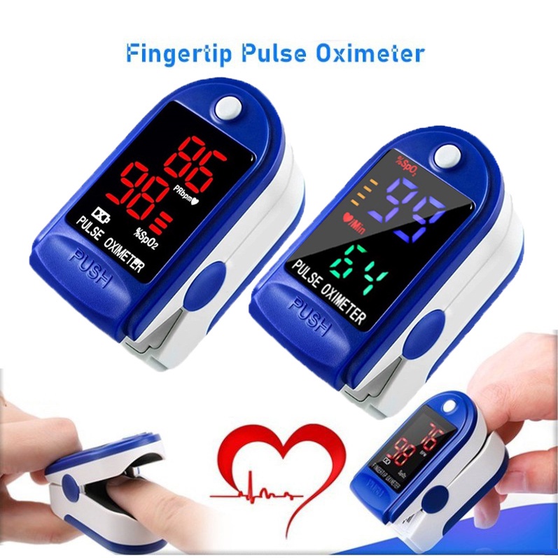 Finger Tip Pulse Oximeter Blood Pressure Heart Beat Monitor Sp02 Blood ...