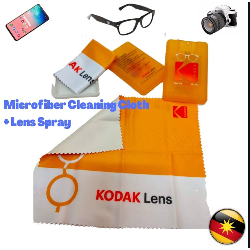 Kodak Lens Spray High Quality Kodak Microfiber Cleaning Cloth with Lens ...
