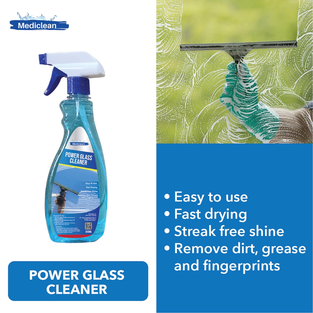 MEDICLEAN POWER GLASS CLEANER 500ML | Shopee Malaysia