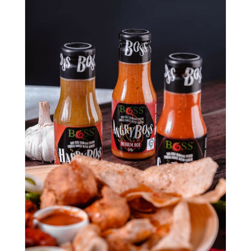 BOSS chili 3 variants - Hot, Medium Hot, Extra Hot | Shopee Malaysia