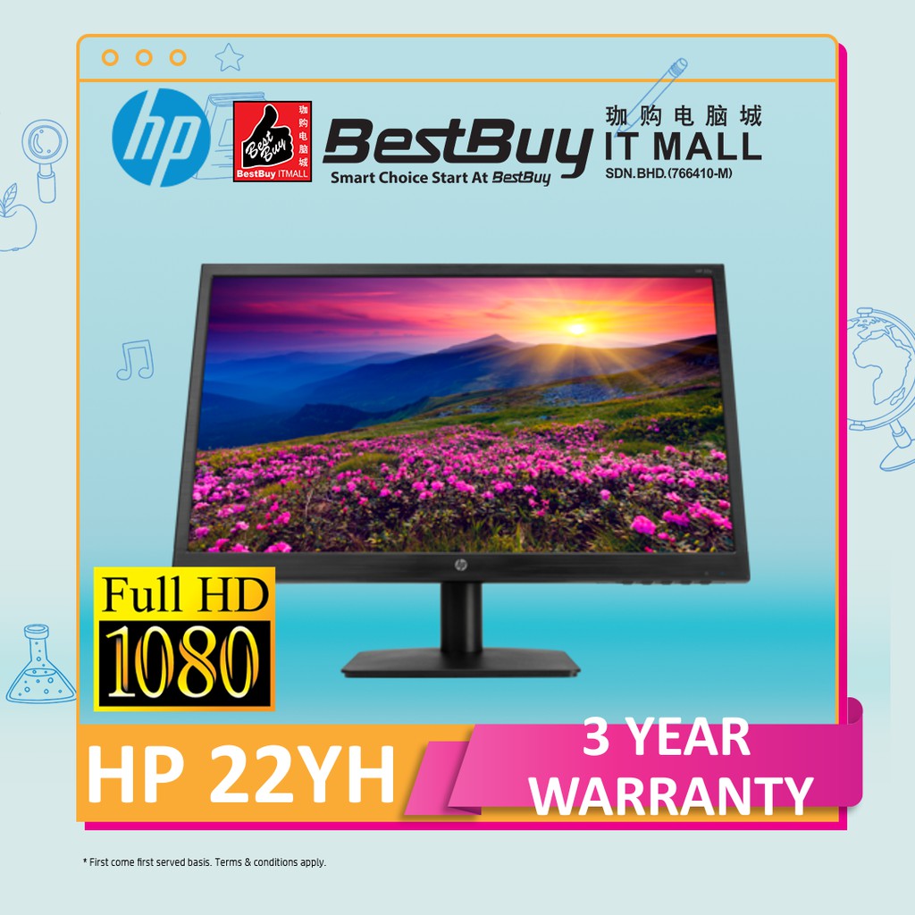 HP TN Anti Glare Display Monitor (21.5") 22YH | Shopee Malaysia