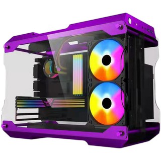 Open Concept MATX case/chassis (Purple / Black) Gaming Chassis / PC ...