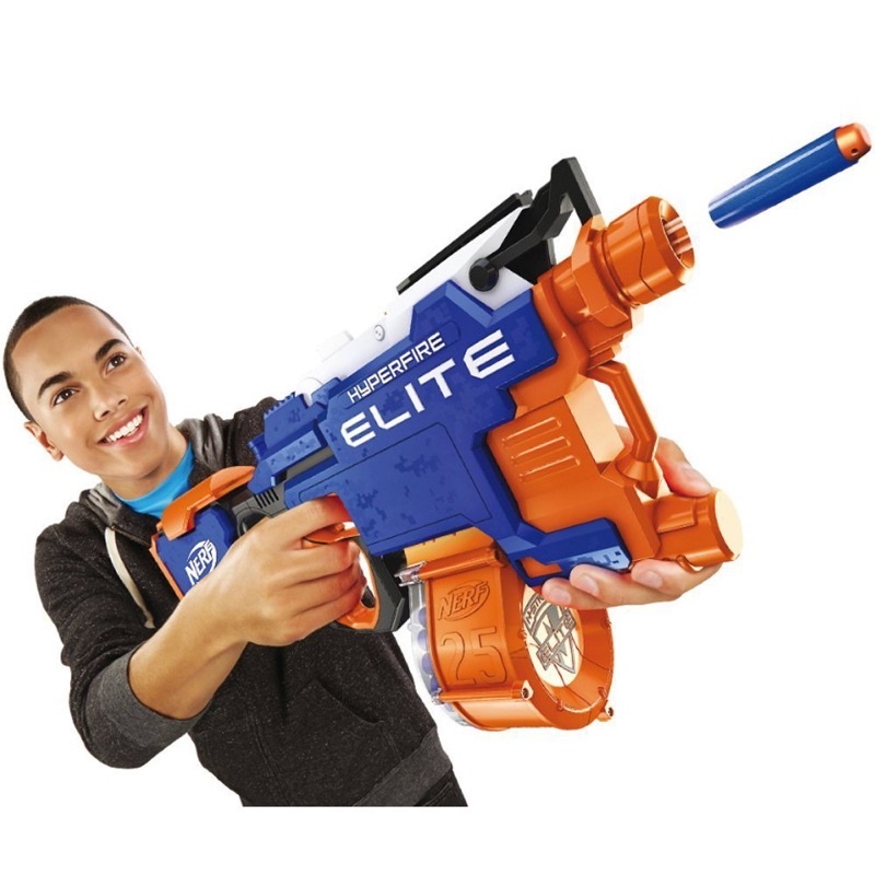 {ORIGINAL}NERF N-STRIKE ELITE HYPERFIRE BLASTER(C2540) | Shopee Malaysia