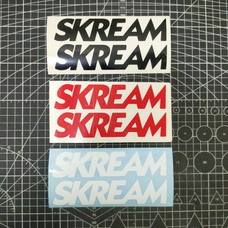 SKREAM BIKES LOGO CUTTING STICKER STIKER | Shopee Malaysia