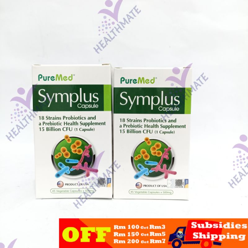Puremed Symplus Capsule (45 Vegetable Capsules X2 ) | Shopee Malaysia