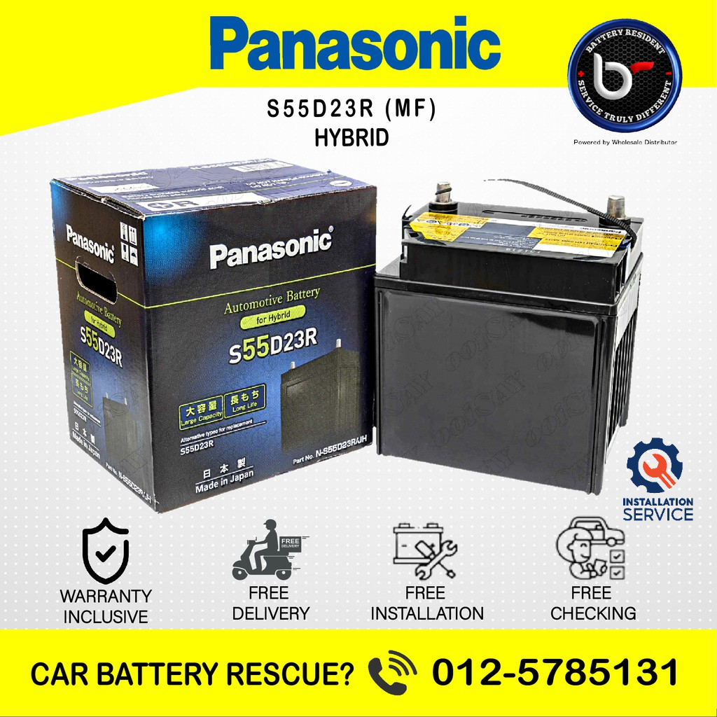 [ Installation Provided ] Panasonic S55D23R VRLA - Original Battery Toyota Camry Hybrid | Shopee ...