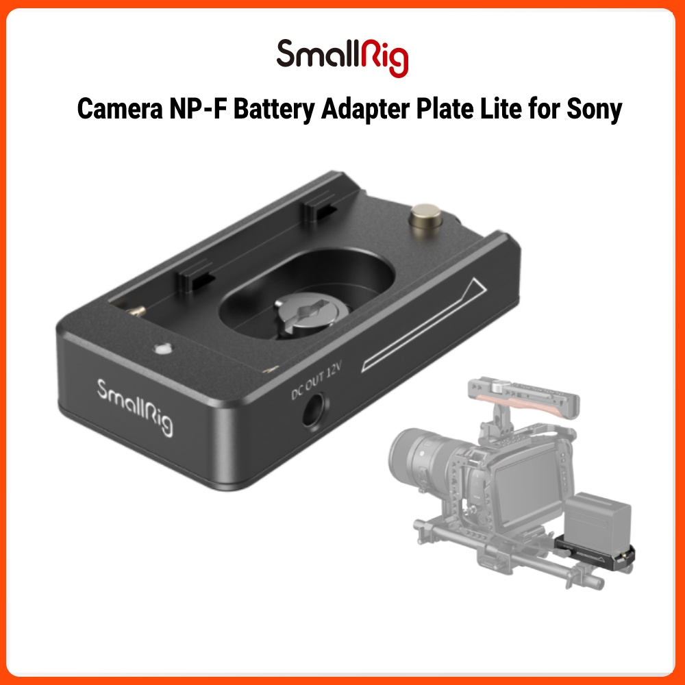 SmallRig NP-F Battery Adapter Plate Lite for Sony NP-F Battery, w/ 12V ...