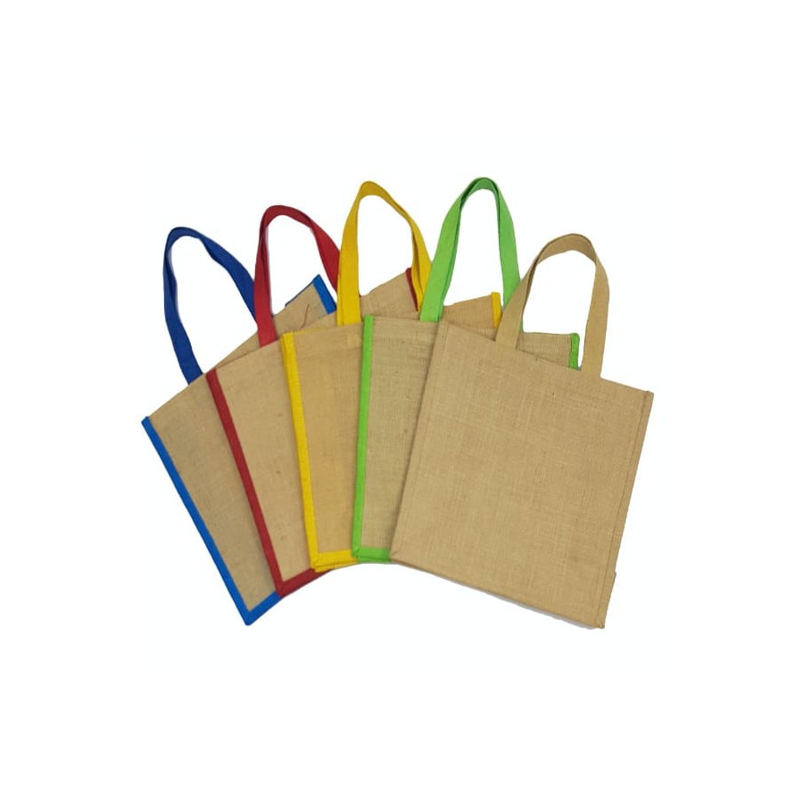 Eco Basic Jute Bag with Laminated Canvas 5 Colours | BeeCost
