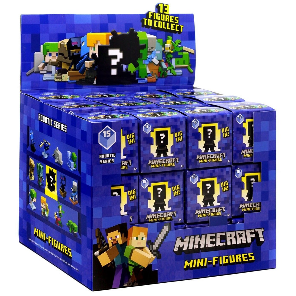 Minecraft Aquatic (Series 15) Mystery Mini Blind Box Figure Shopee ...