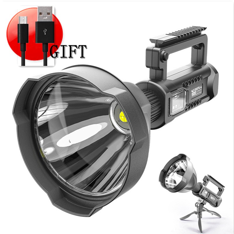 【In Stock】USB Rechargeable portable lamp200000LM XHP70 LED Powerful ...