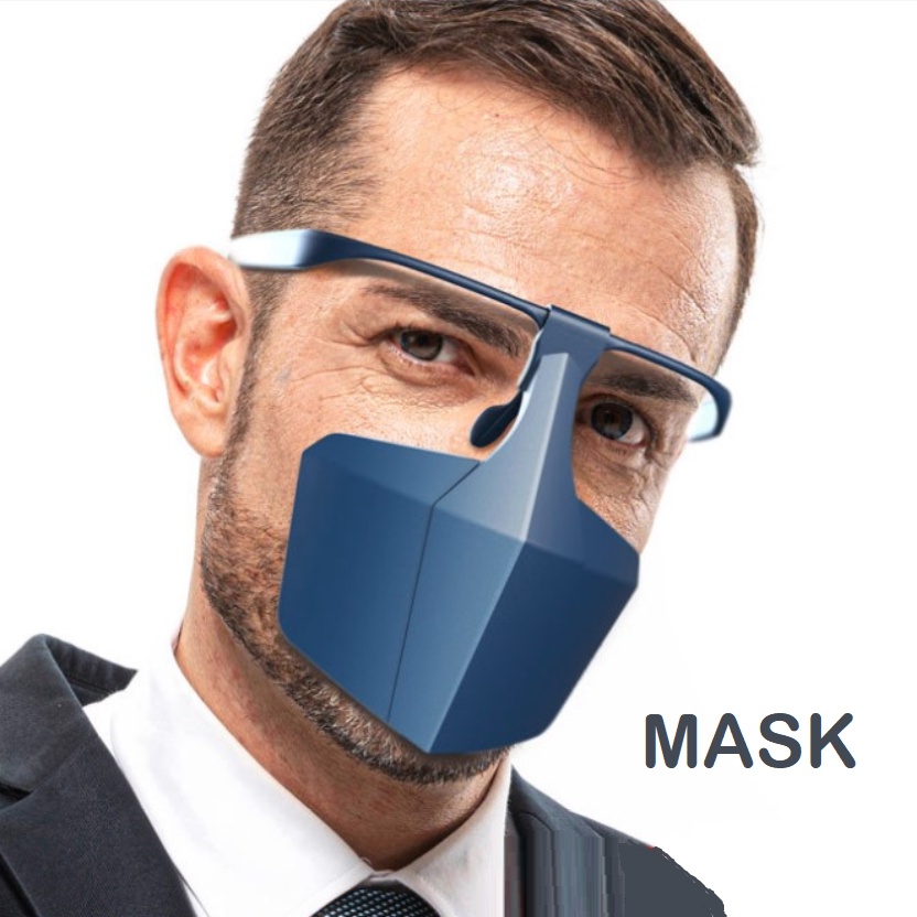 Anti Fog Saliva Droplets Face Mask Unisex Hygienic Reusable Plastic ...