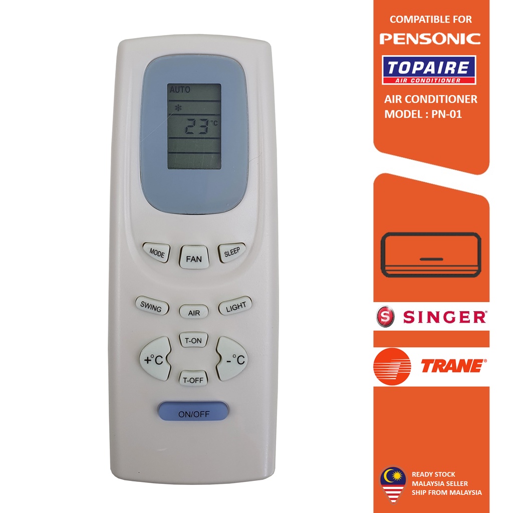 Pensonic Topaire Singer Trane Gree PN-01 Air Cond Aircond Air ...