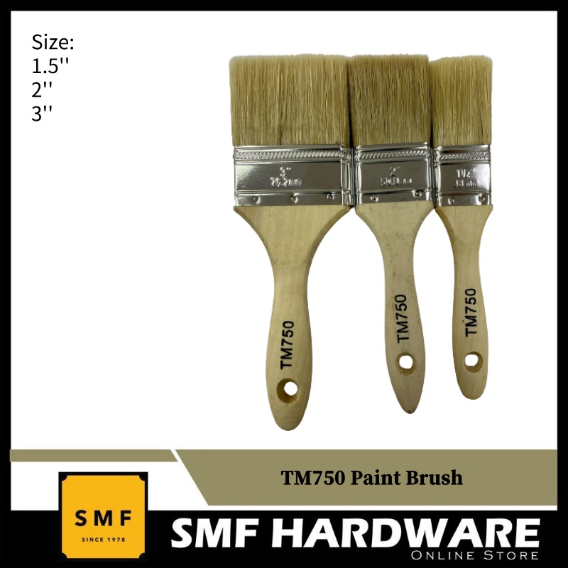 TM750 Paint Brush with Wooden Holder | Shopee Malaysia