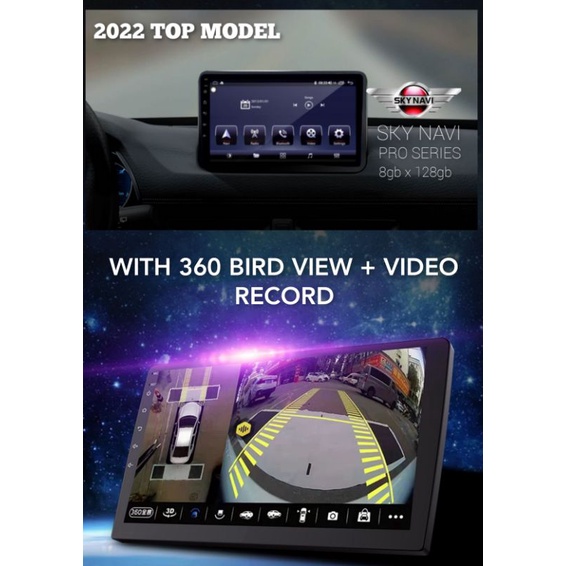SKY NAVI TOP MODEL CAR ANDROID PLAYER WITH 3D 360 BIRD VIEW CAMERA ...