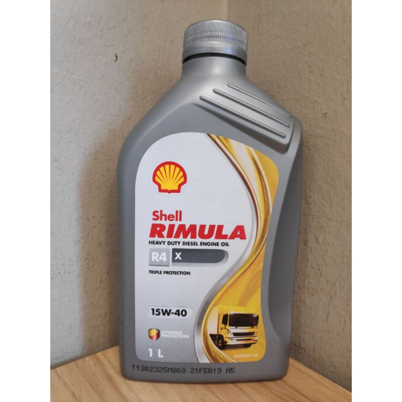 Shell Rimula R4x 15W-40 1L Shell Lubricants 1 Litre Heavy Duty Diesel ...