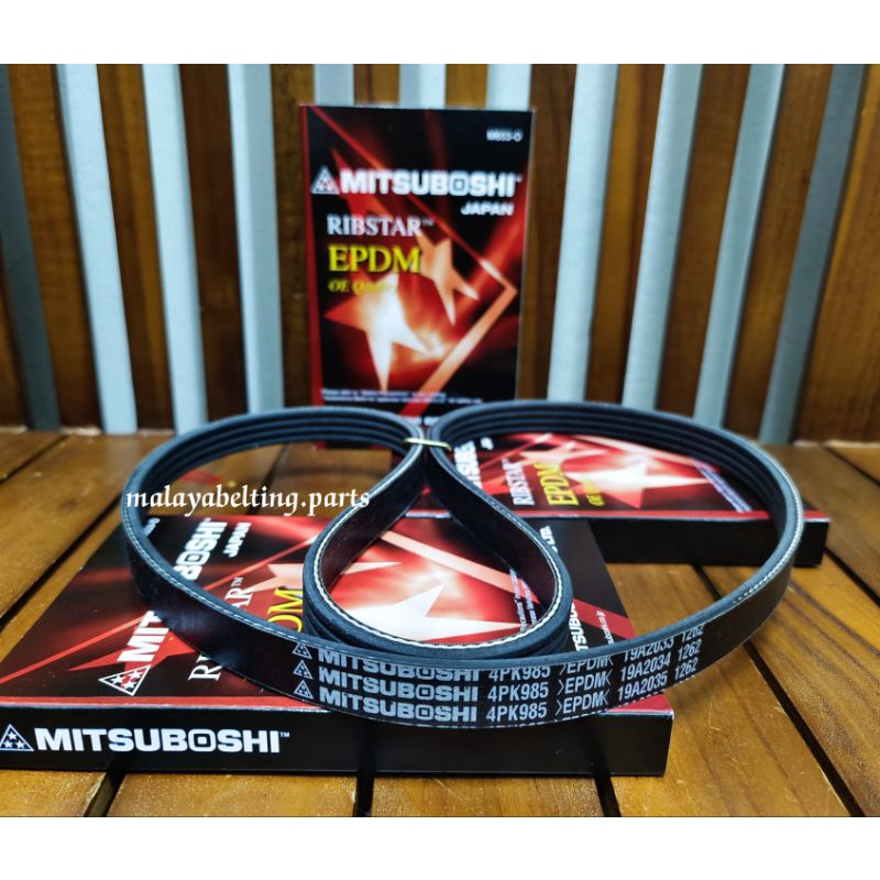 PROTON PERDANA 2.0 SEI ( E55A ) ( 1995-1998 ) ( 4PK985 ) FAN BELT MITSUBOSHI ORIGINAL ( MADE IN ...