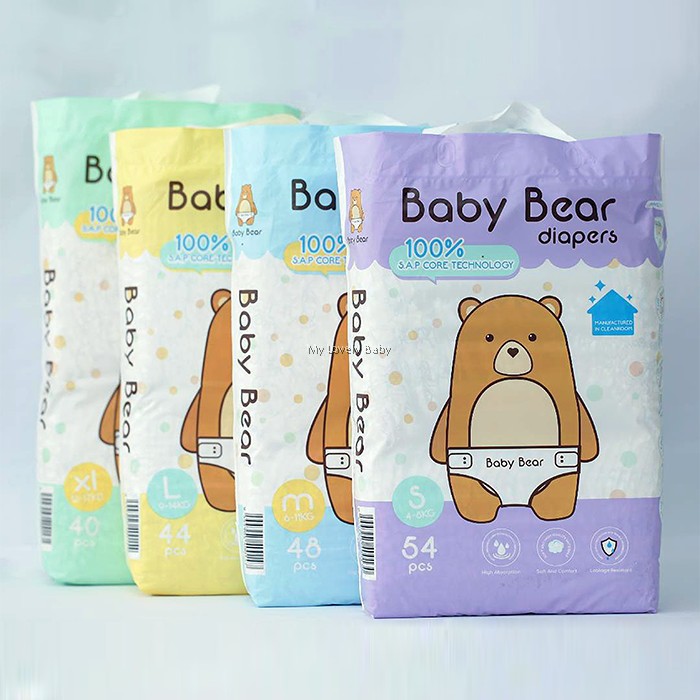 BB Diapers - Baby Bear Diapers (S/M/L/XL) | Shopee Malaysia