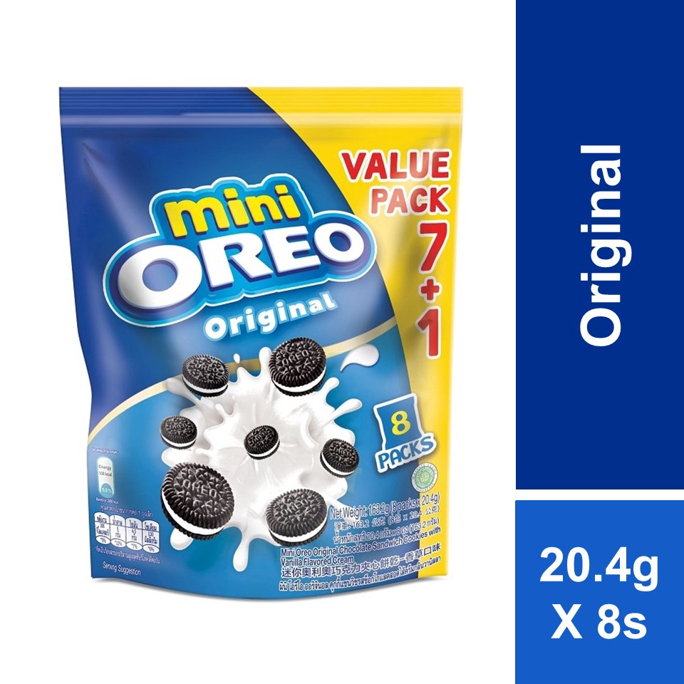 Mini Oreo Vanilla Multipack 20.4g x 8s | Shopee Malaysia