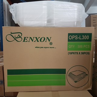 OPS-L300 (BENXON) 7" Square- Butter Cake/ Disposable Bakery Clear ...