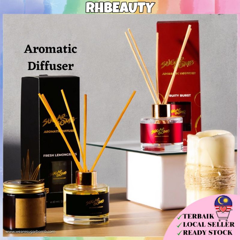 Sugarbomb Aromatic Diffuser Home Diffuser Room Stick Diffuser Pewangi ...