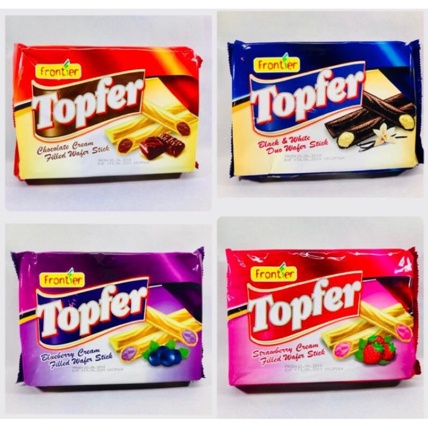 FRONTIER TOPFER WAFER STICK 120G (STRAWBERRY/MILK/BLUEBERRY/BLACK&WHITE ...
