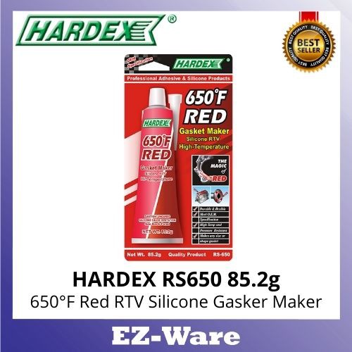 HARDEX RS650 650°F RED RTV SILICONE GASKET MAKER 85.2g | Shopee Malaysia
