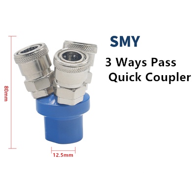 3 Ways quick coupler/Air Compressor Manifold 3 way Quick Connect Multi ...