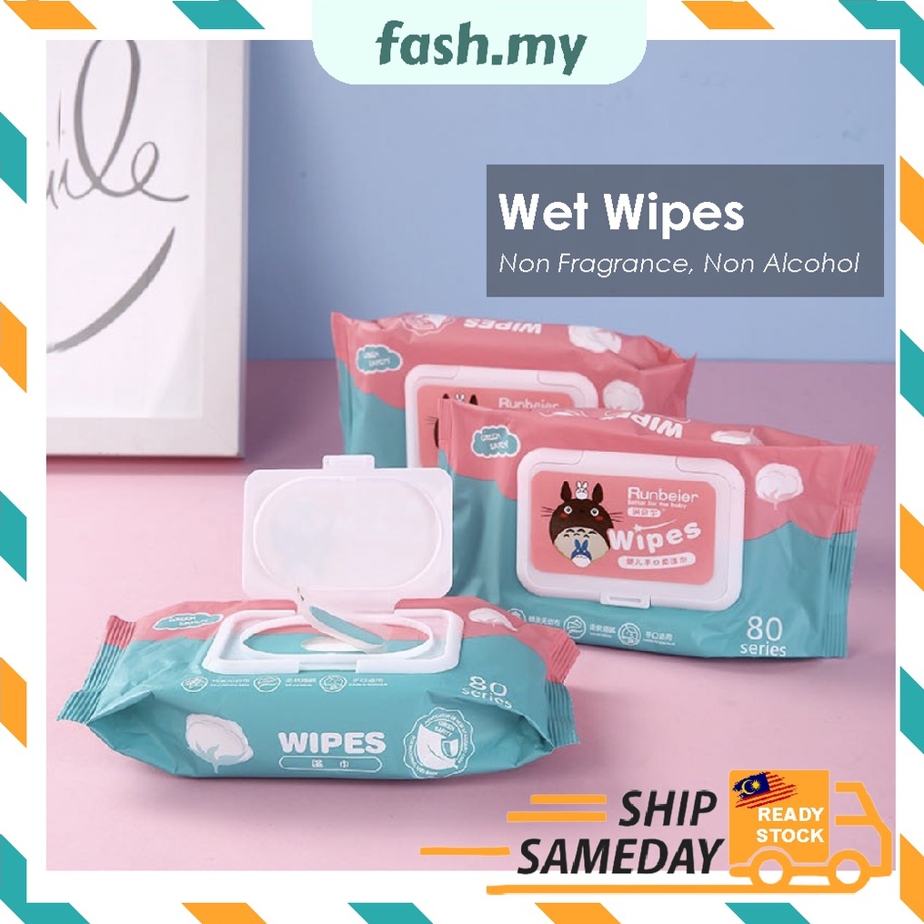 Non Alcohol Wet Wipes / Wet Tissue | Alcohol Free wipe / Tisu Basah ...