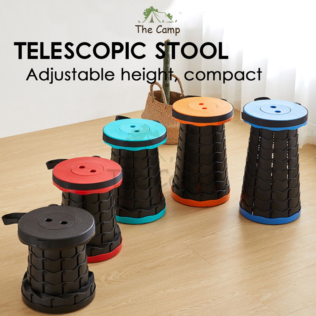 Telescopic Stool Portable Folding Chair Height-adjustable Outdoor Fold ... Telescopic Stool Portable Folding Chair Height-adjustable Outdoor Fold ...