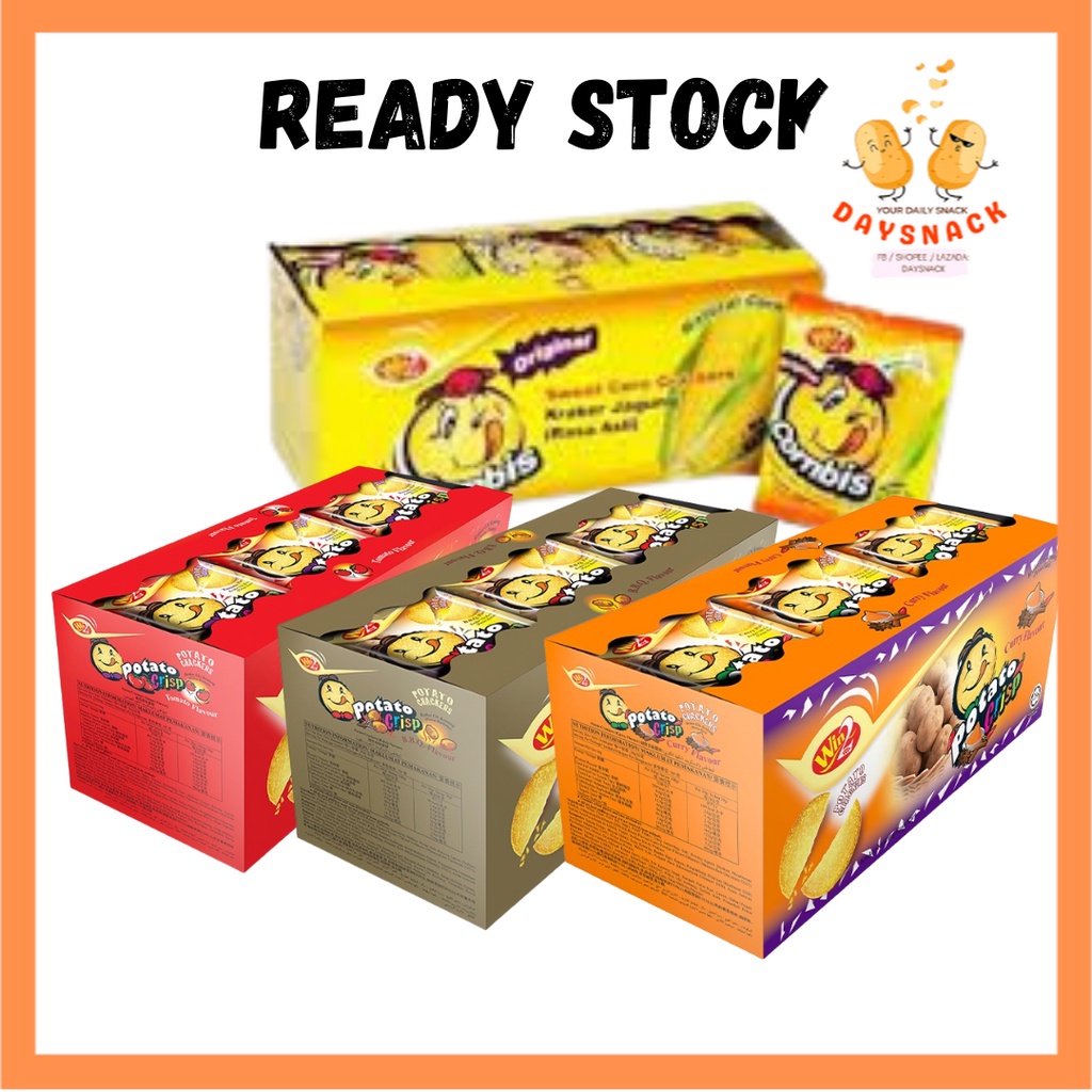 【Halal】[20gx30pac] Win2 Potato Crisp Halal Snack Potato Cracker Kerepek ...