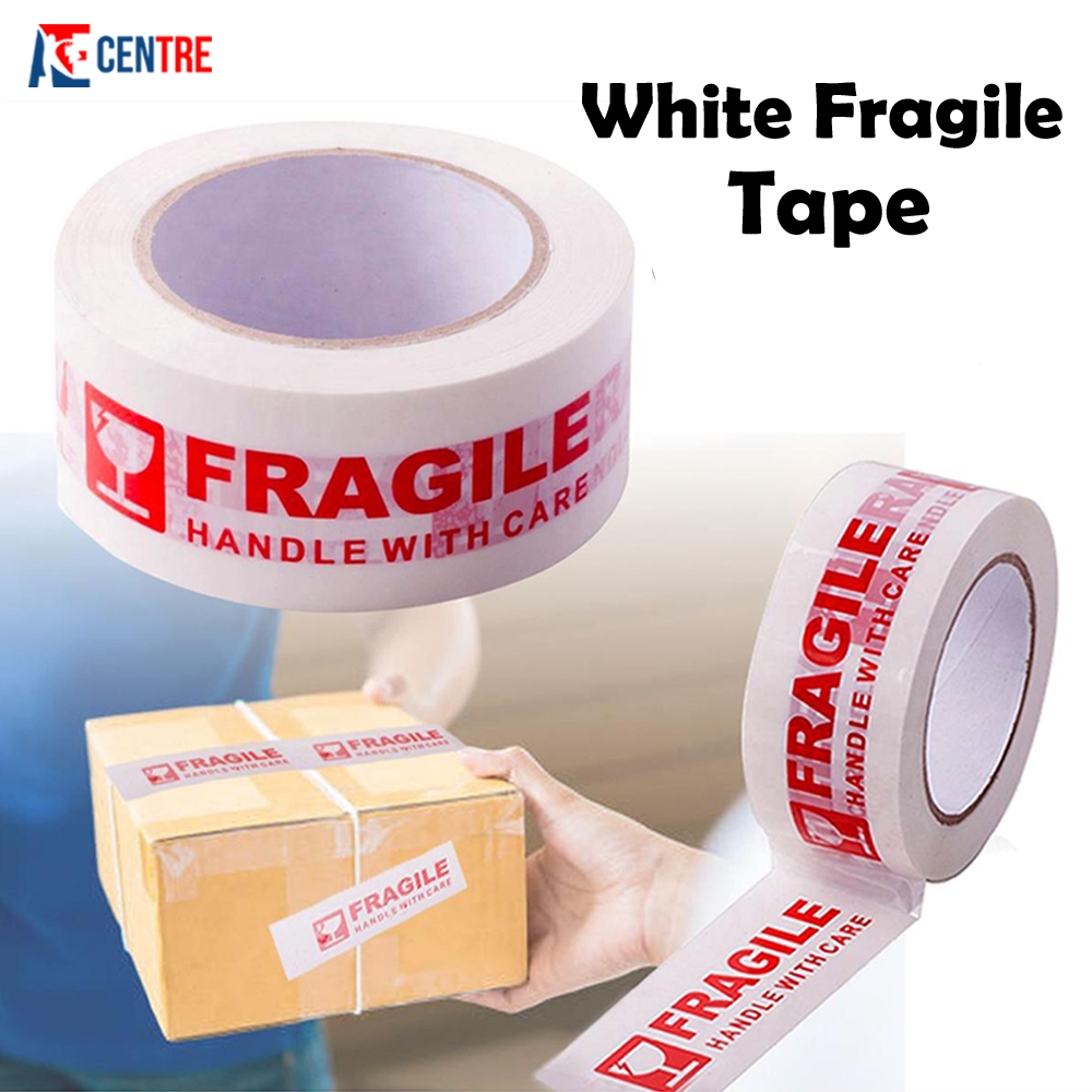 Fragile Self-Adhesive OPP Tape 50mic x 48mm 50m Silo Tape "Fragile" Pita Pelekat | Shopee Malaysia