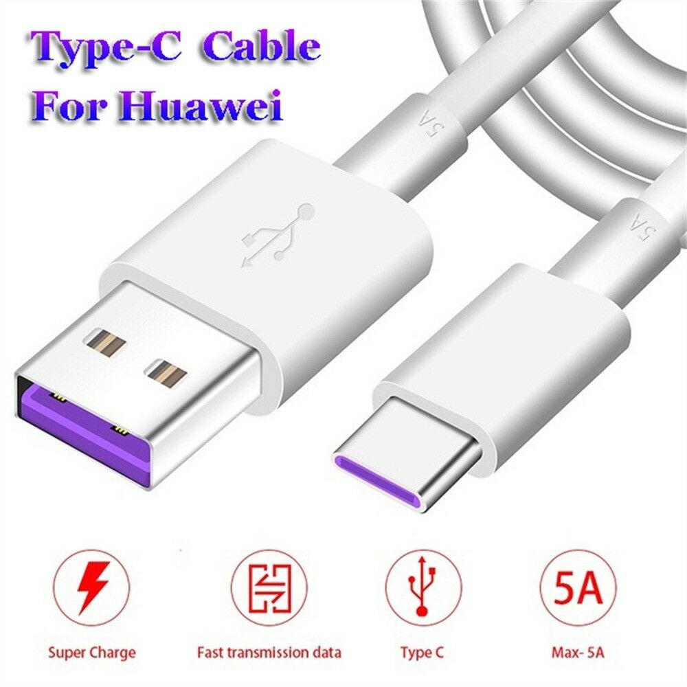 Original Huawei 5A Cable Super Charge Type-C Android Data Usb Cable ...