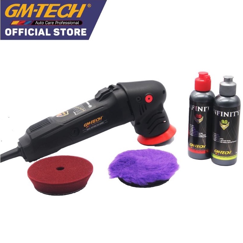 GM-TECH DA-MINI-8 Dual Action Polisher Set Orbital DA Polisher (8mm/3 ...