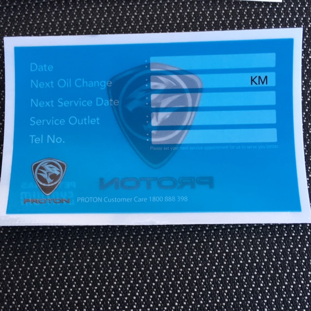 Original Proton mileage sticker | Shopee Malaysia