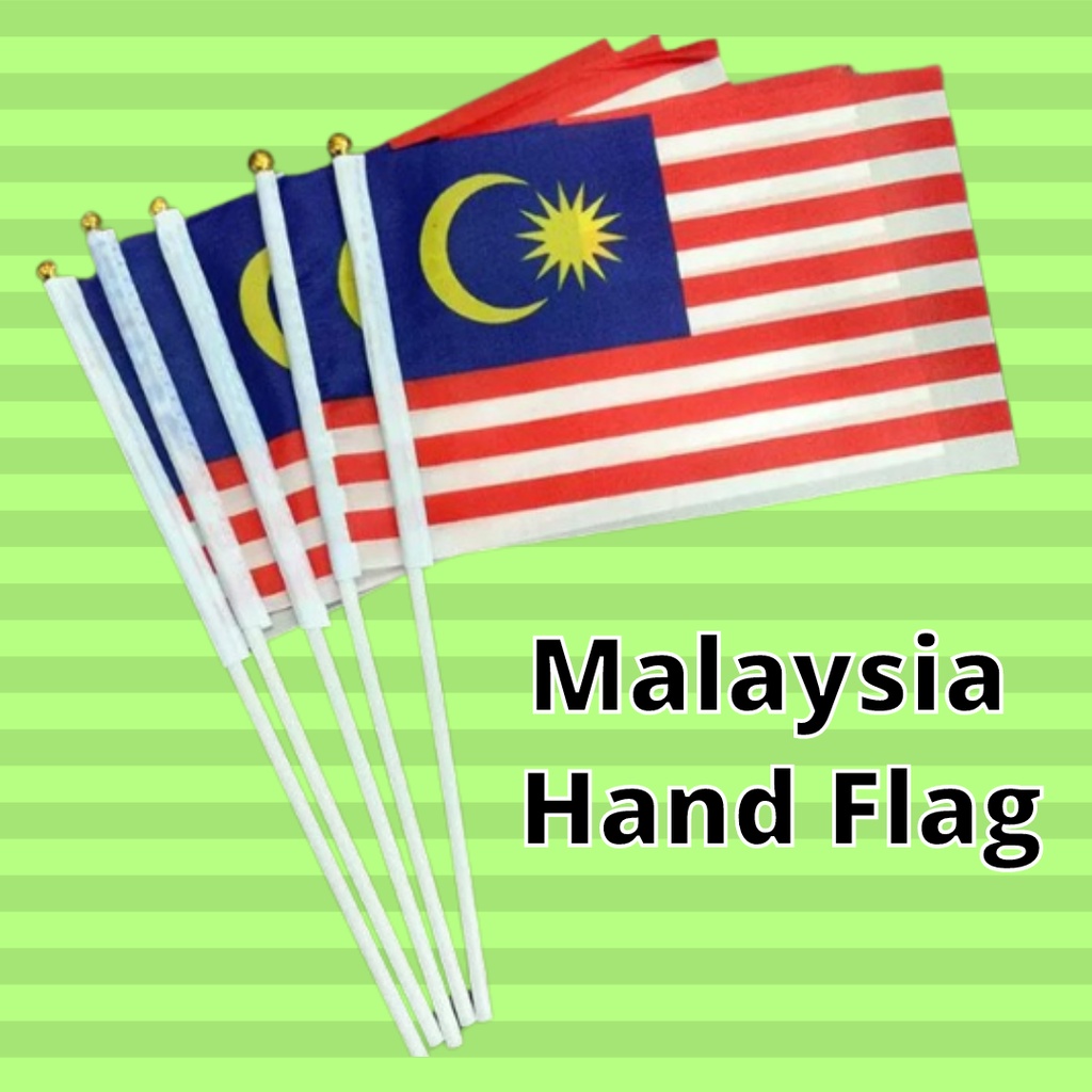 [JASA] Malaysia Hand Flag / Bendera Tangan Malaysia / 马来西亚手旗 | Shopee ...