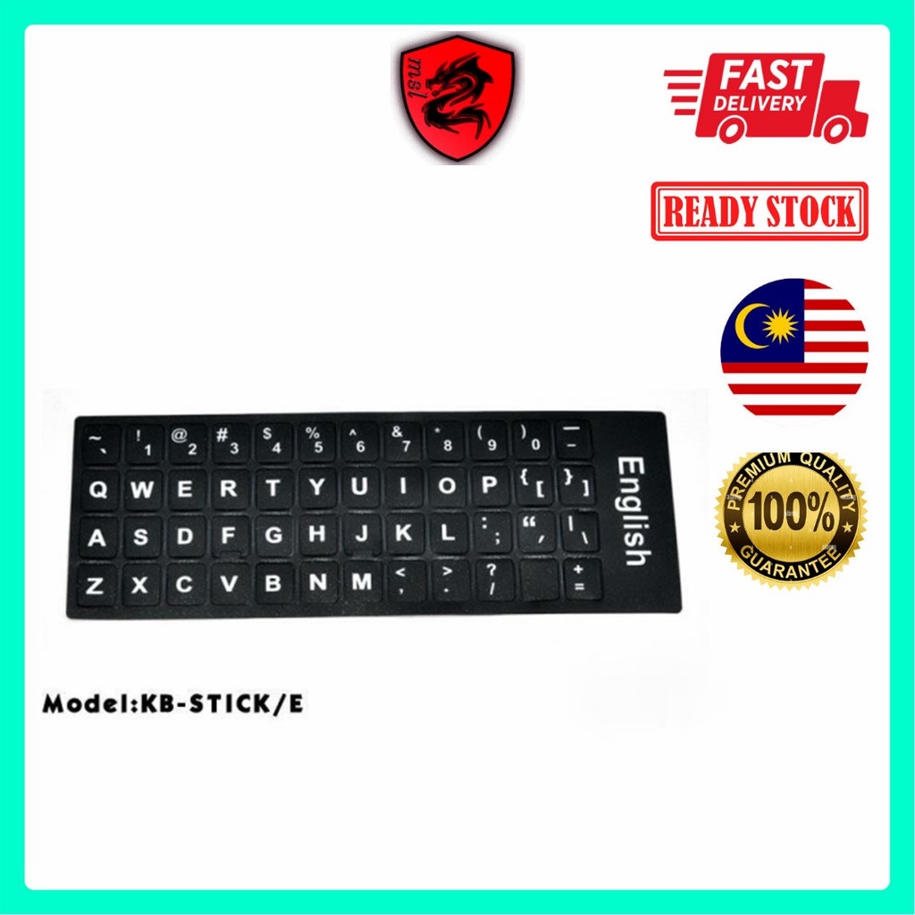 white/black English alphabet letters notebook keyboard stickers / Font ...