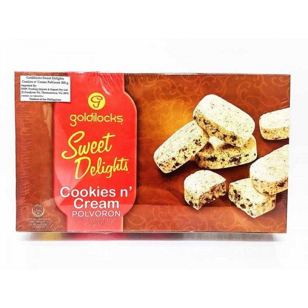 Assorted Goldilocks polvoron classic pinipig peanut cookies n cream ...