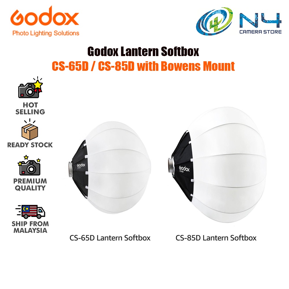 Godox Lantern Foldable Quick-install Portable Round Shape Softbox Light ...