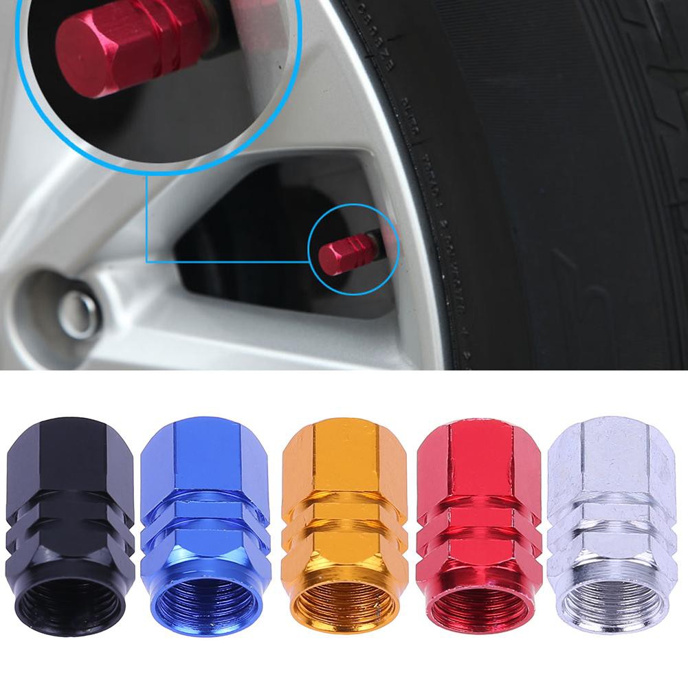 Hig 4pcs Aluminum Alloy Car Wheel Tire Valve Air Caps Stem Covers
