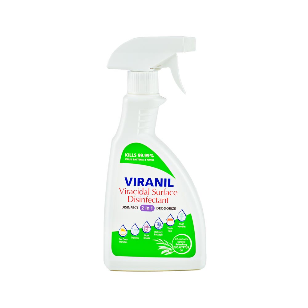 Viranil Disinfectant Spray (500ml) Kill 99.99 % of Viruses, Bacteria ...
