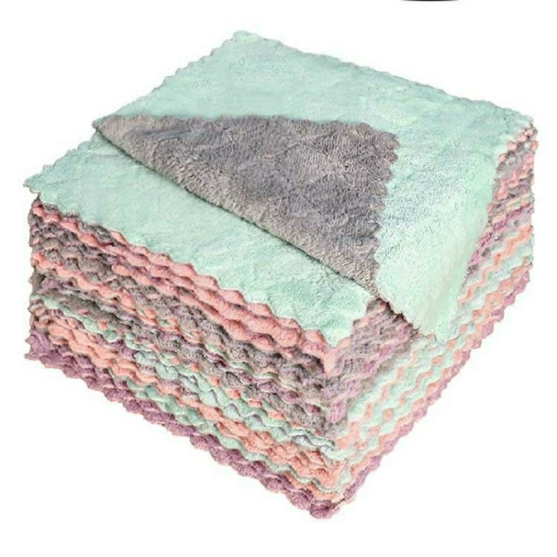 100% Microfiber Kitchen towel Premium Dishcloths Kitchen cleaning ...