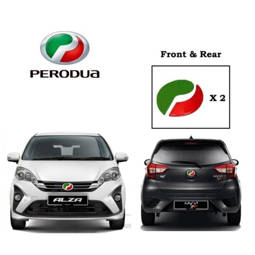 Logo Perodua Reflector Sticker Alza Axia Aruz Viva Bezza Myvi | BeeCost